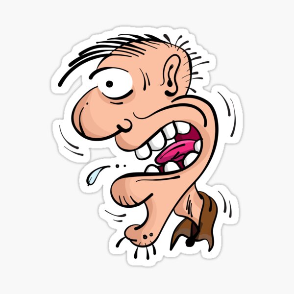 "funny face" Sticker by SaidElhofy | Redbubble