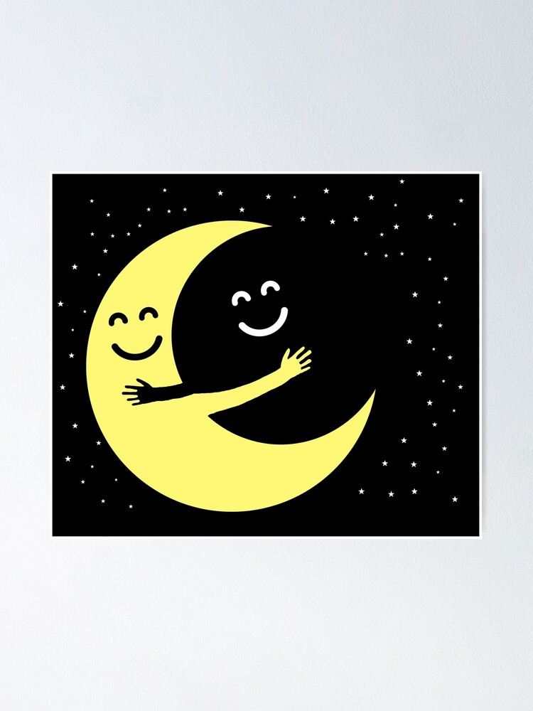 "Space hugging moon" Poster for Sale by ArcchitUni | Redbubble