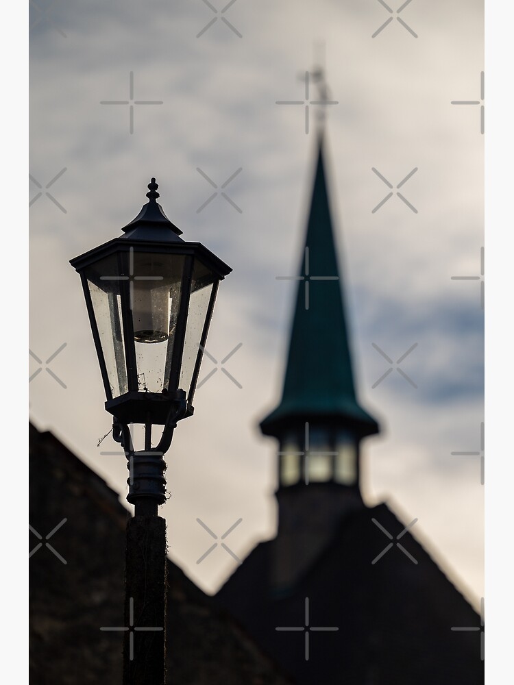 "Lantern and church in Breisach am Rhein" Art Print for Sale by ...