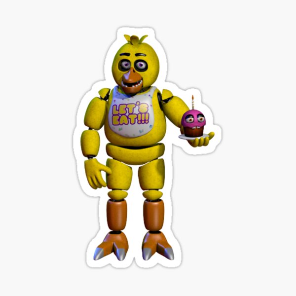 "Chica, Fnaf Security Breach " Sticker by Arielwood | Redbubble