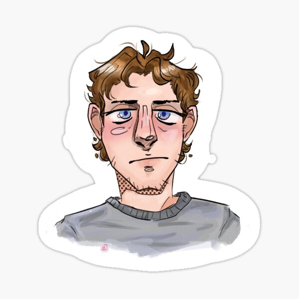 "Jerma985 Portrait" Sticker by AxelsHouse | Redbubble
