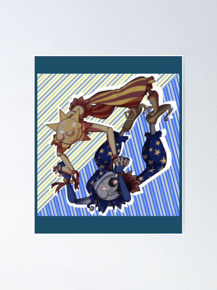 "Fnaf Security Breach Sun And Moon " Poster by Arielwood | Redbubble
