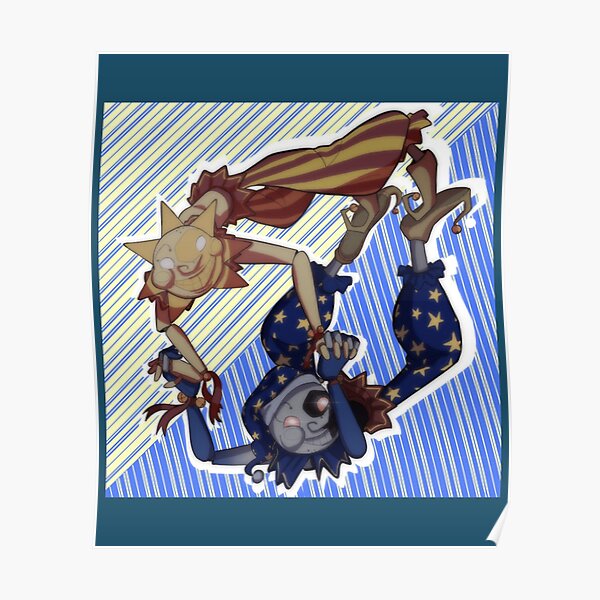 "Fnaf Security Breach Sun And Moon " Poster by Arielwood | Redbubble