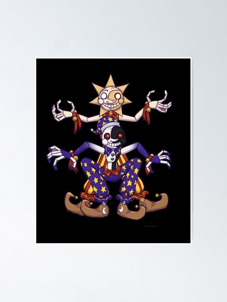 "Fnaf Security Breach Sun And Moon" Poster by Bellla-m | Redbubble