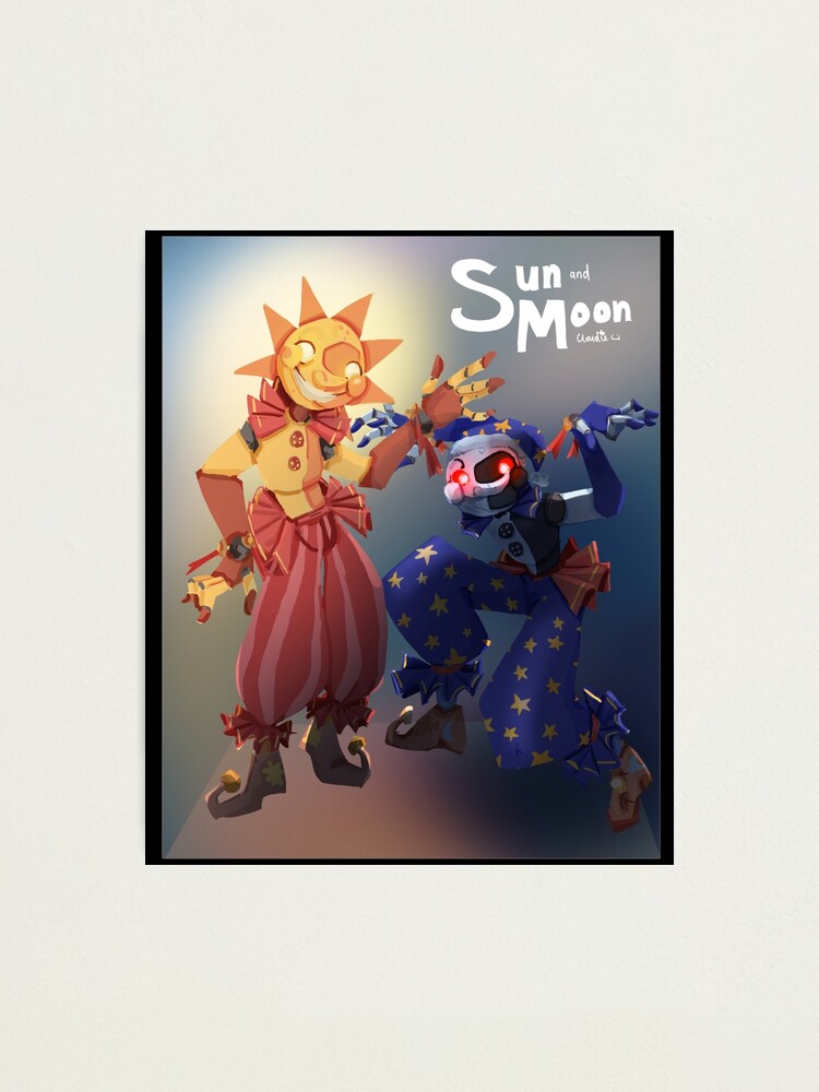 "Fnaf Security Breach Sun And Moon" Photographic Print by Bellla-m ...