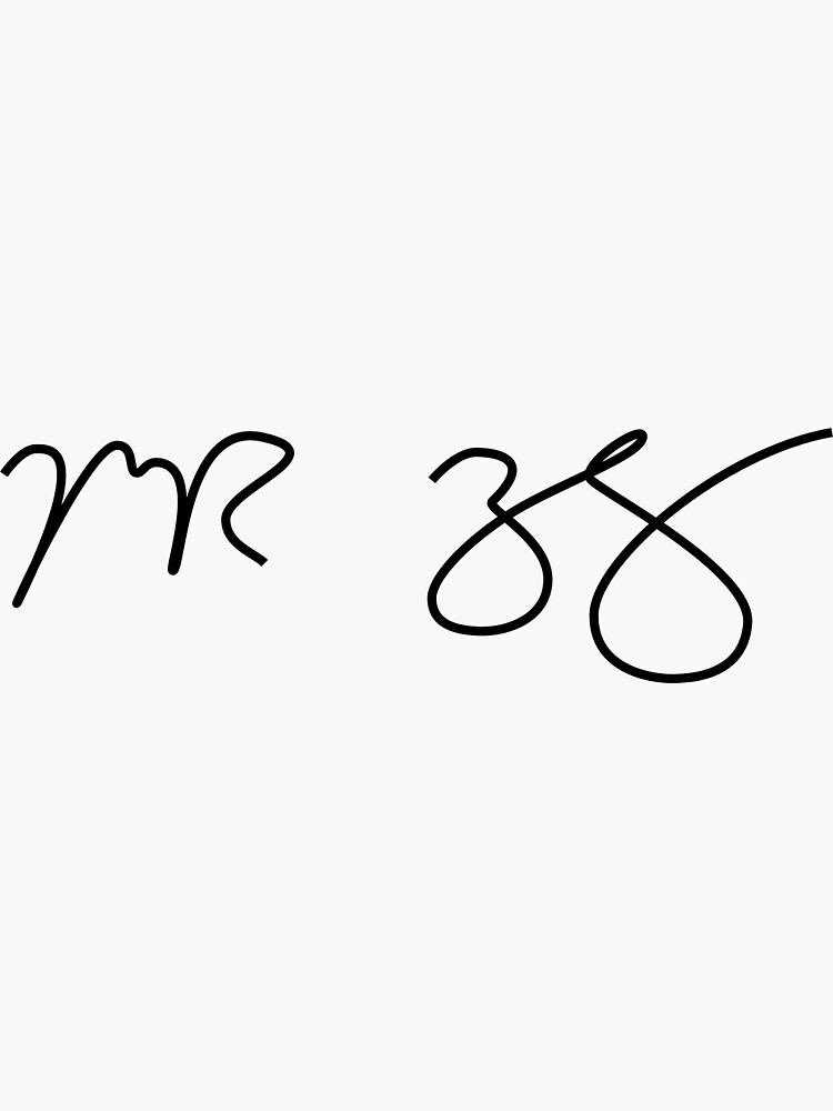 "Mark Zuckerberg Signature" Sticker by guimcormand | Redbubble