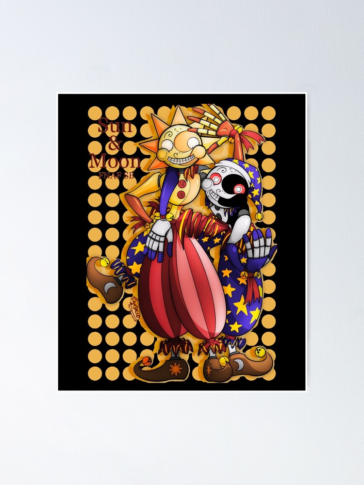 "Fnaf Security Breach Sun And Moon" Poster by Bellla-m | Redbubble