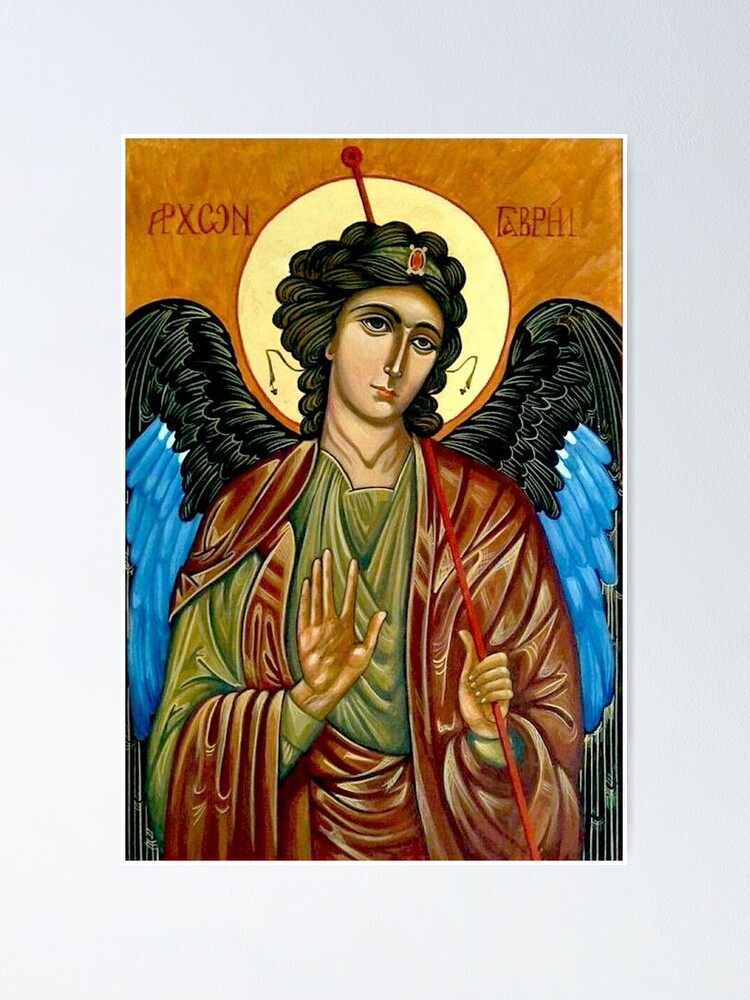 "Archangel Gabriel The Messenger by Olga Bileski" Poster for Sale by ...