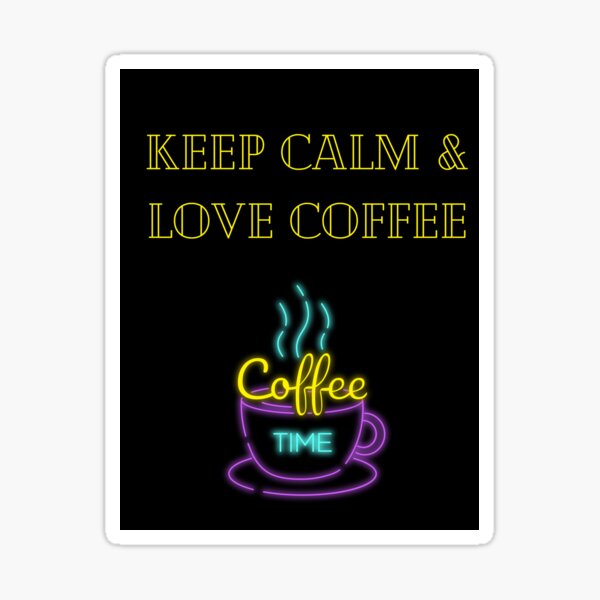 "coffee love coffeetime" Sticker by KVAdesign | Redbubble