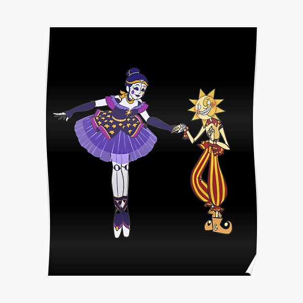 "Fnaf Security Breach Sun And Moon" Poster by Bellla-m | Redbubble