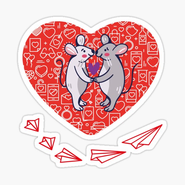"rat love" Sticker by Setta1 | Redbubble