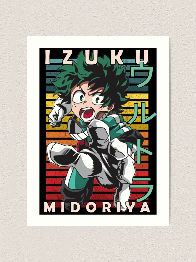 "Deku Izuku Midoriya My Hero Academia Boku no Hiro Akademia Retro ...