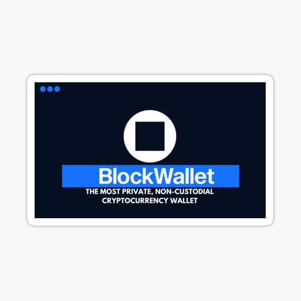"Block wallet merch" Sticker for Sale by Nerdkings | Redbubble