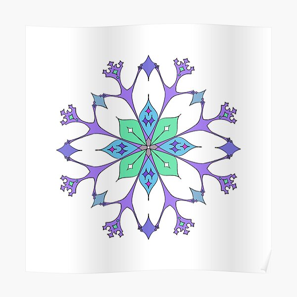 "Snow queen snowflake " Poster for Sale by Deadlykisses77 | Redbubble