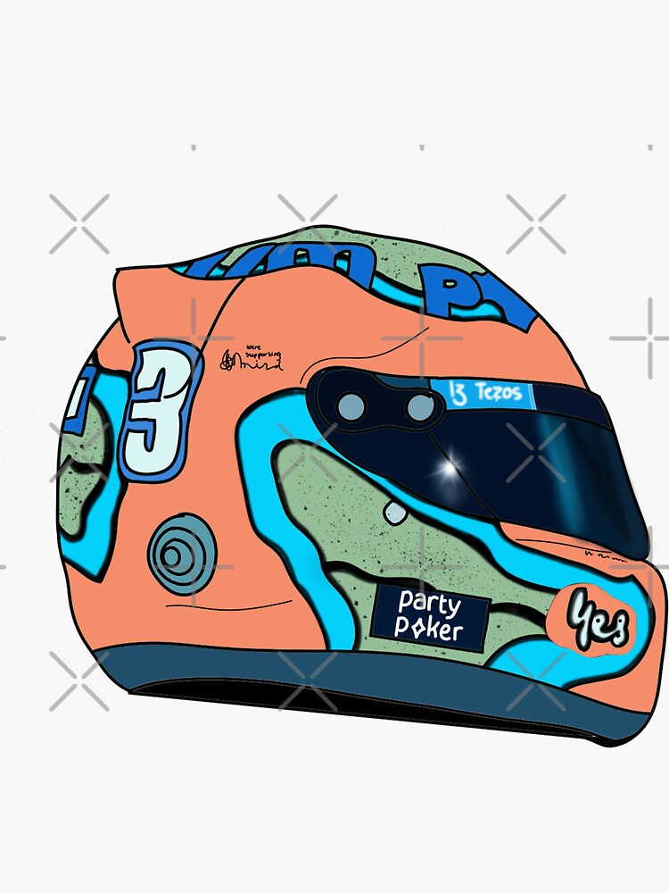 "Daniel Ricciardo 2022 Helmet " Sticker for Sale by crashstappen ...