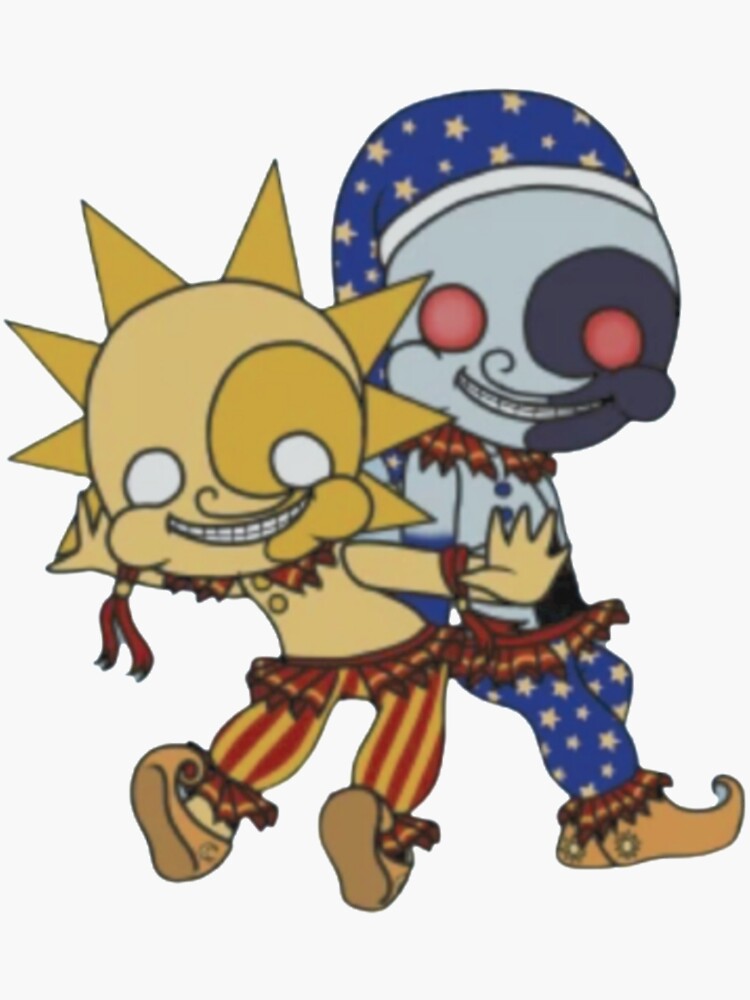 Pegatina «Linda brecha de seguridad fnaf sol y luna chibi - sol y luna ...