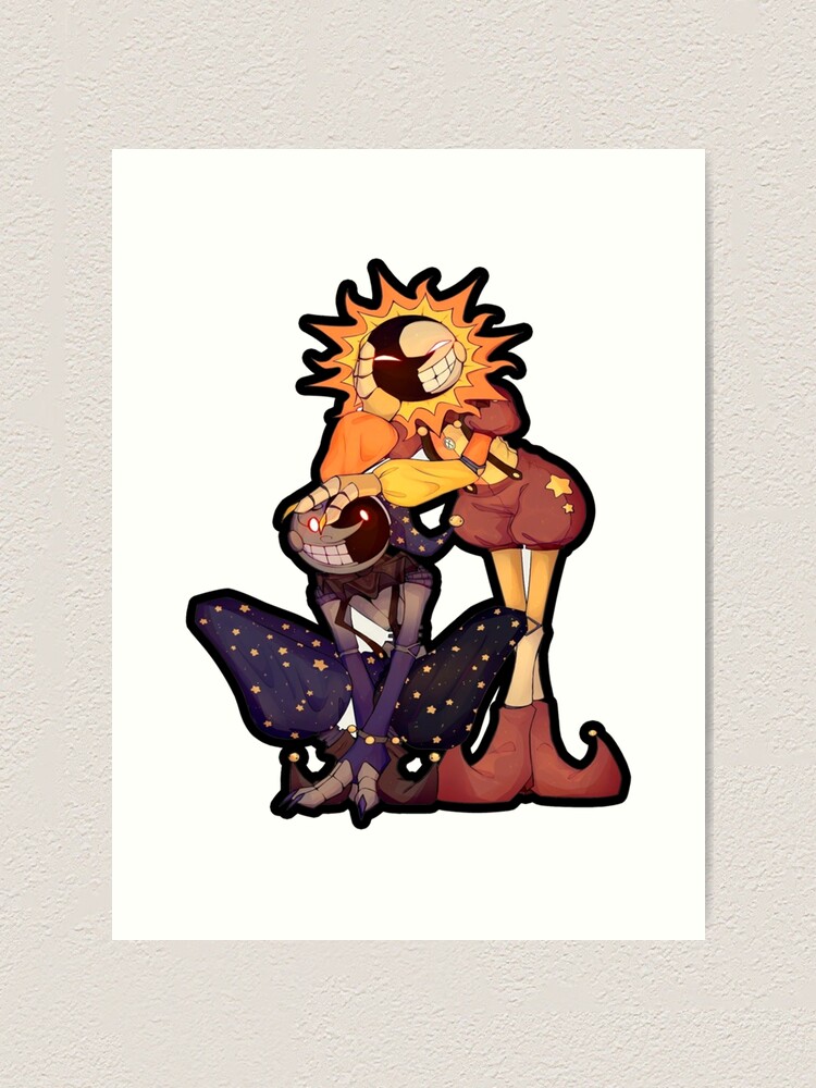"Fnaf Security Breach Sun And Moon " Art Print for Sale by Arielwood ...