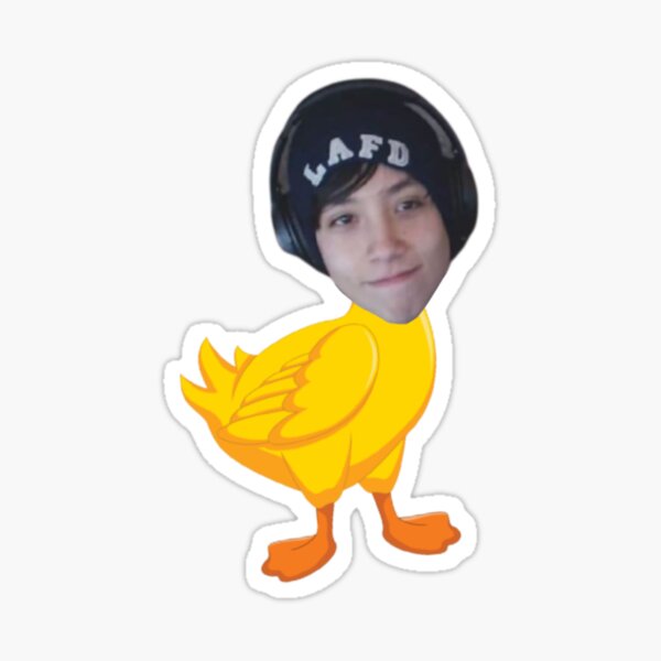 "quackity is a duck confirmed??" Sticker for Sale by tinycowstickers ...