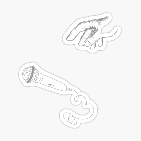 "Mic Drop" Sticker for Sale by StreetTrader | Redbubble