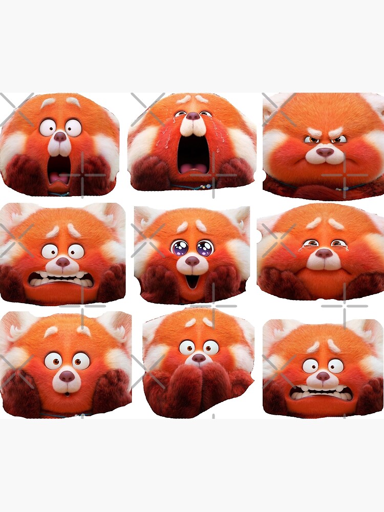 "happiness red - very angry red - crying red - Turning red ,Turning red ...