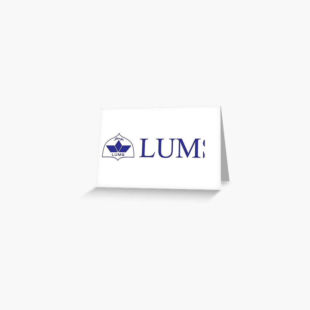 "LUMS university lahore pakistan logo" Greeting Card for Sale by fizana ...
