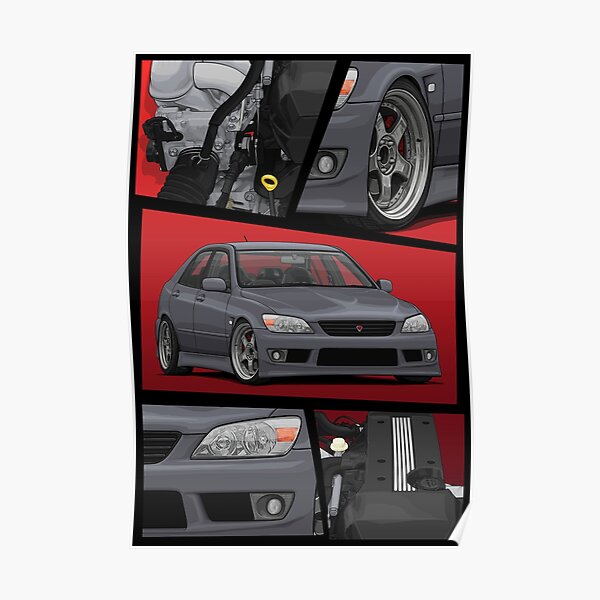 "Altezza RS200 X Beams 3sge Engine " Poster by ArtyMotive | Redbubble