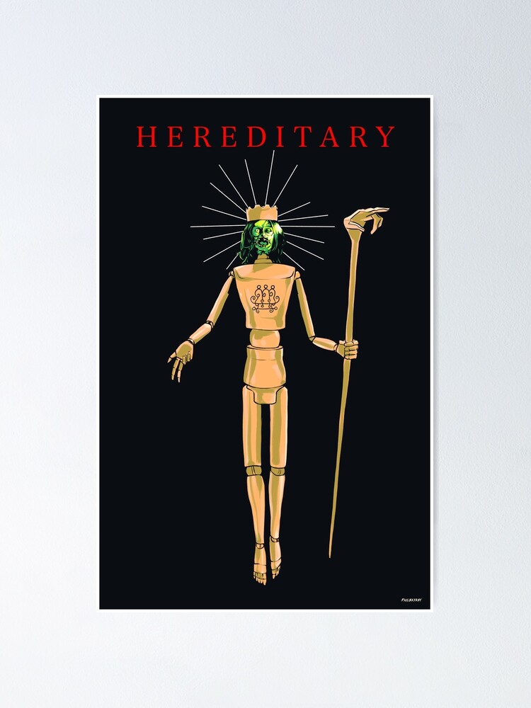 "Hereditary Movie Art Paimon Statue and Charlie's Head" Poster for Sale ...