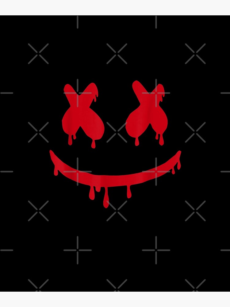 "Red Thunder 4s Tee Smiley Drip Shoes 4 Retro Red Thunder" Poster for ...