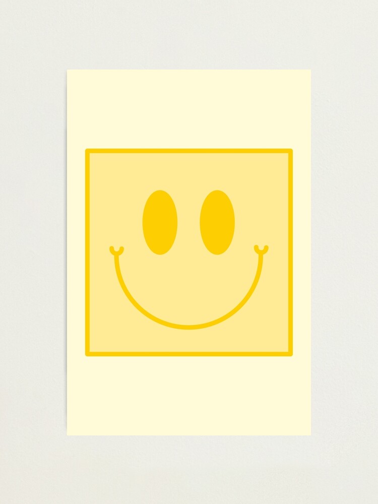 "Yellow Square Smiley Face" Photographic Print for Sale by EpicCreation ...