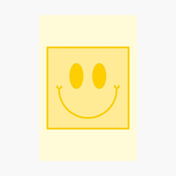 "Yellow Square Smiley Face" Photographic Print for Sale by EpicCreation ...