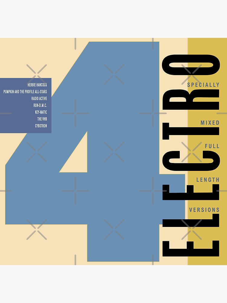 "Electro 4 Old School Hip Hop" Sticker for Sale by eyepoo | Redbubble