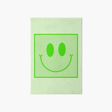 "Green Square Smiley Face" Art Board Print by EpicCreation | Redbubble