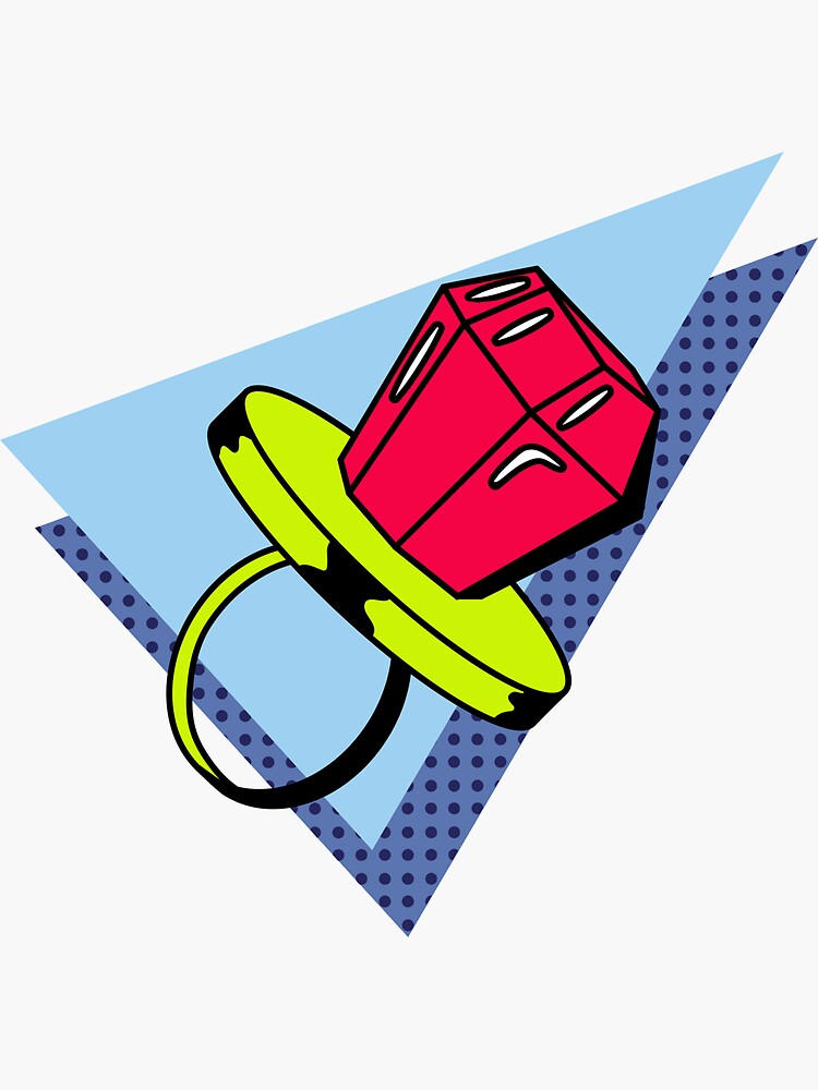 "90s Retro Ring Pop" Sticker for Sale by SugarHammer | Redbubble