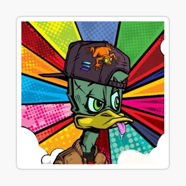 "Wacky Quack" Sticker by GhostRider00 | Redbubble
