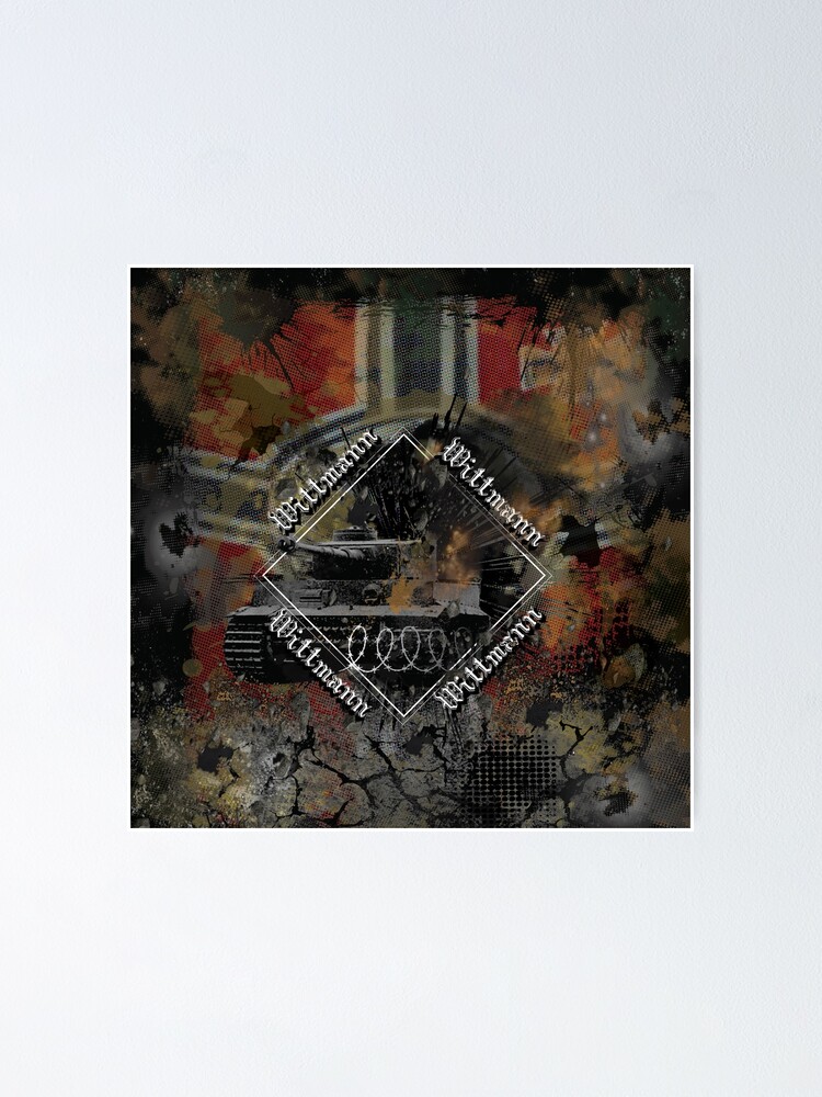 "Michael Wittmann Tiger Tank" Poster for Sale by Cliffwild | Redbubble