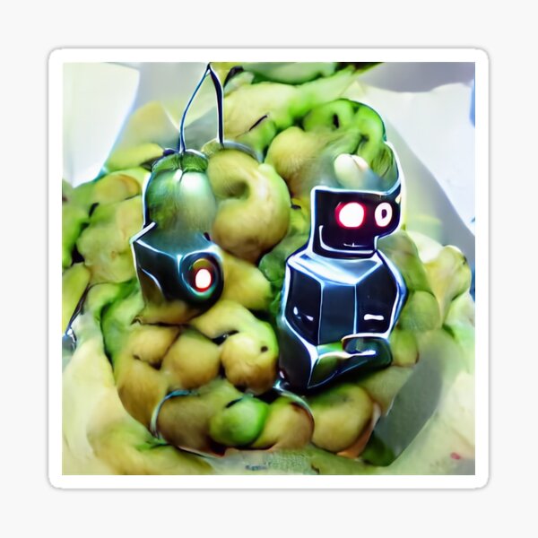 "fruit robot" Sticker by MathiasVaHu | Redbubble
