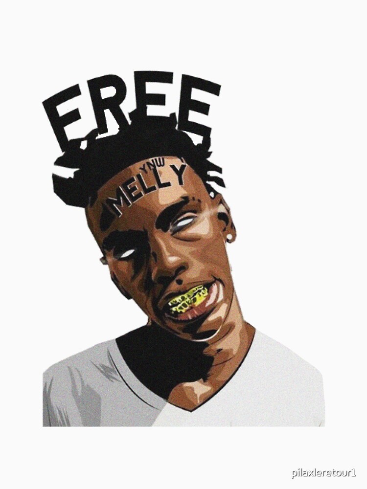 "FREE YNW MELLY sticker draw head" T-shirt for Sale by pilaxleretour1 ...