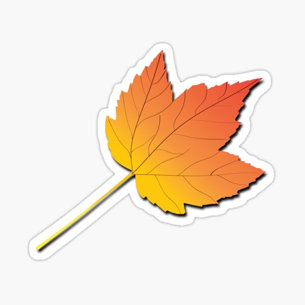 "Maple Leaf" Sticker for Sale by JanithLiyanage | Redbubble