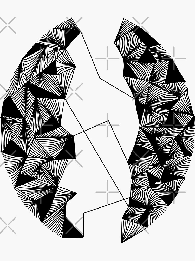 "Angular (black)" Sticker for Sale by ckai11 | Redbubble