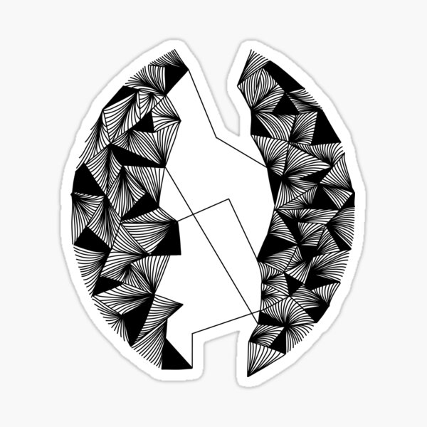 "Angular (black)" Sticker for Sale by ckai11 | Redbubble