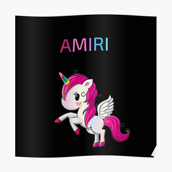 "AMIRI" Poster for Sale by FOUFIFIFOU | Redbubble