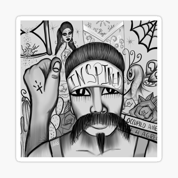 "Inspired " Sticker for Sale by MadelineAlvizo | Redbubble
