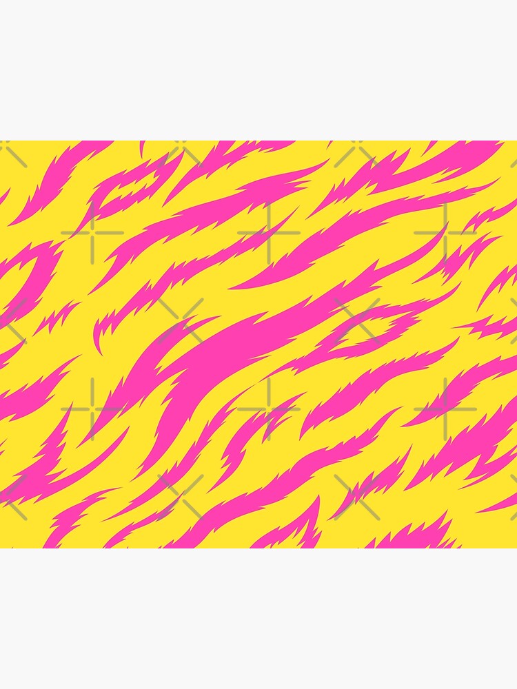 "Pink and Yellow Tiger Skin Pattern , Animal Skin Pattern , Tiger " Art ...