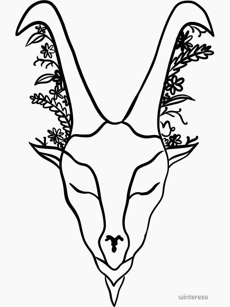 "Steinbock" Sticker von terezawin | Redbubble