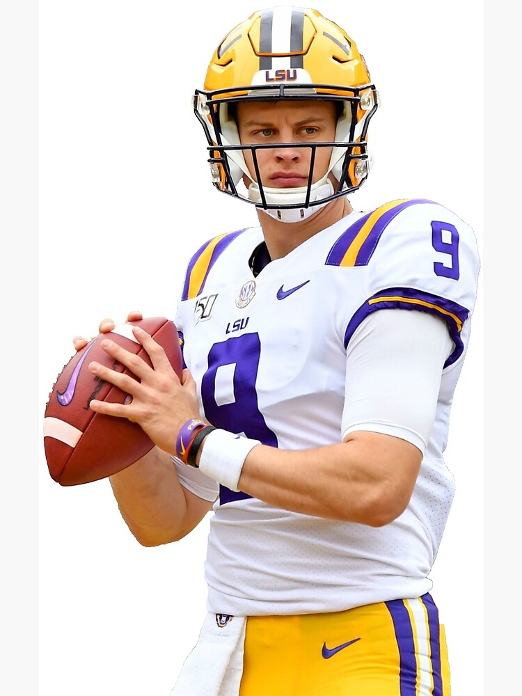 Joe Burrow Handsome Poster By Luxart99 Redbubble