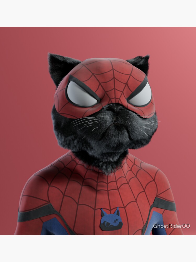 "Spidey Kitty" Sticker by GhostRider00 | Redbubble