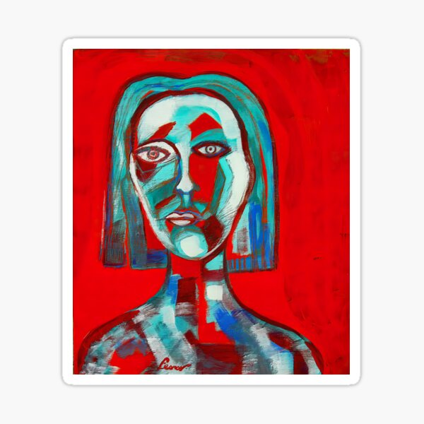 "Spirit of time original painting" Sticker for Sale by atrildecolores ...
