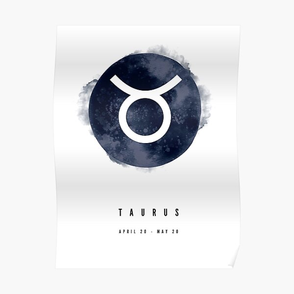 "The Taurus Zodiac – Star Sign Symbol Astrology– Taurus Zodiac Print ...