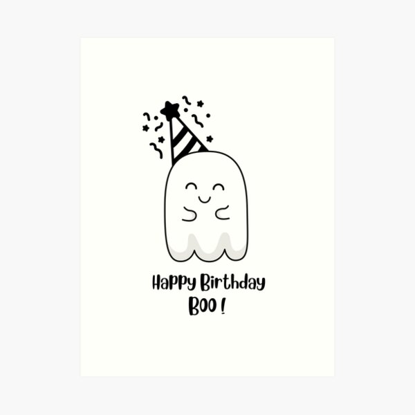 "Happy Birthday Boo | Cute little Ghost | Happy Birthday Cute Ghost ...