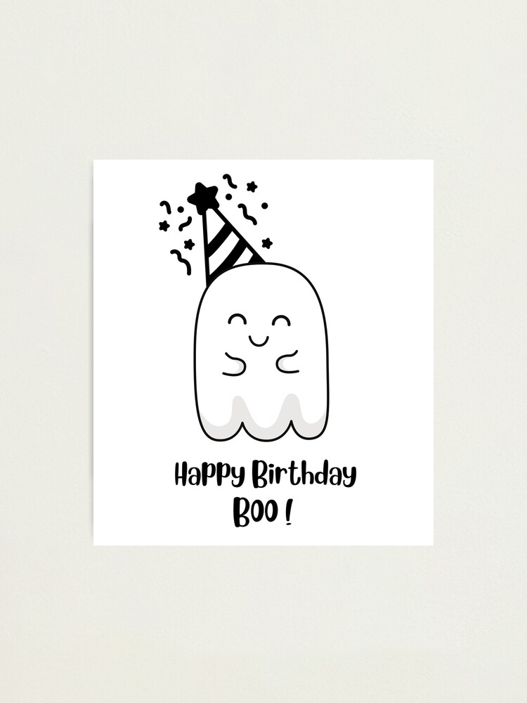 "Happy Birthday Boo | Cute little Ghost | Happy Birthday Cute Ghost ...